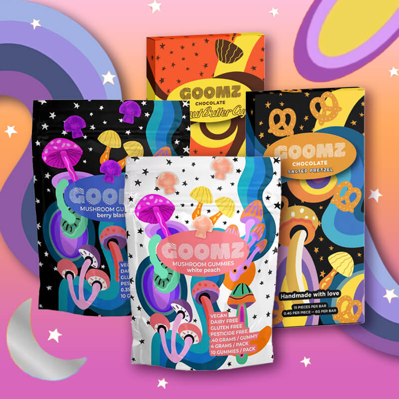 Goomz Mushroom Gummies and Chocolate Bars | 2-Day Shipping – MushroomFx